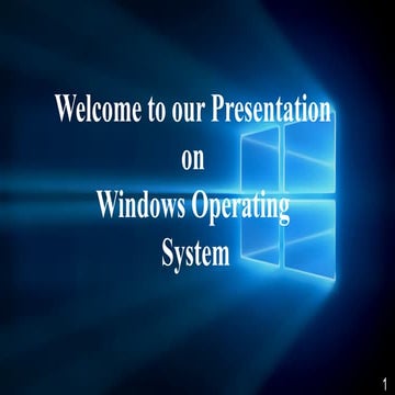 Presentationonwindowsoperatingsystempptx Operating Systems