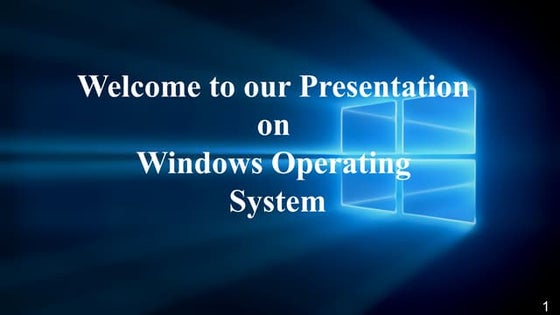 Windows operating system presentation | PPTX | Operating Systems | Computer Software and ...
