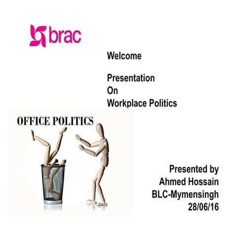 Presentation on Workplace Politics.ppt.. | PPT