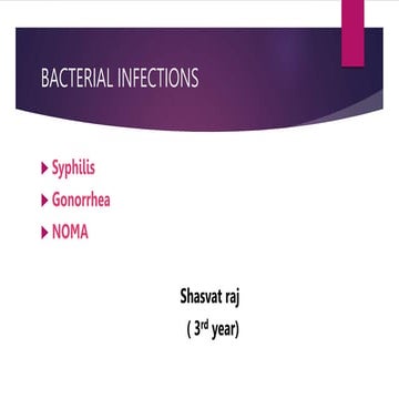 syphilis, gonorrhea and noma | PPT