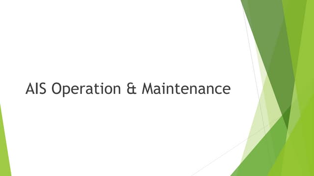 Installation Operation & Maintenance of 33kV & 11kV Switchgear | PPT