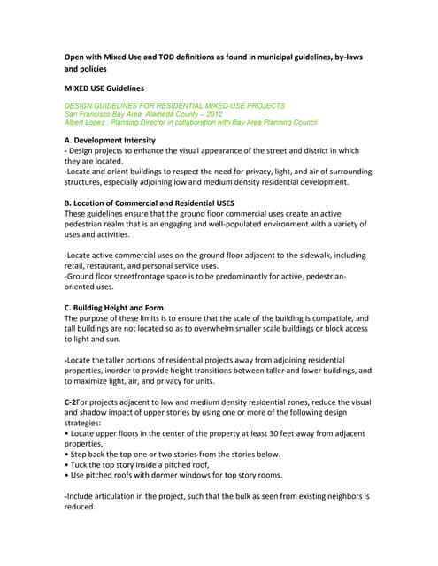 Chapter 5 mixed use design guidelines | PDF | Developmental Sites ...