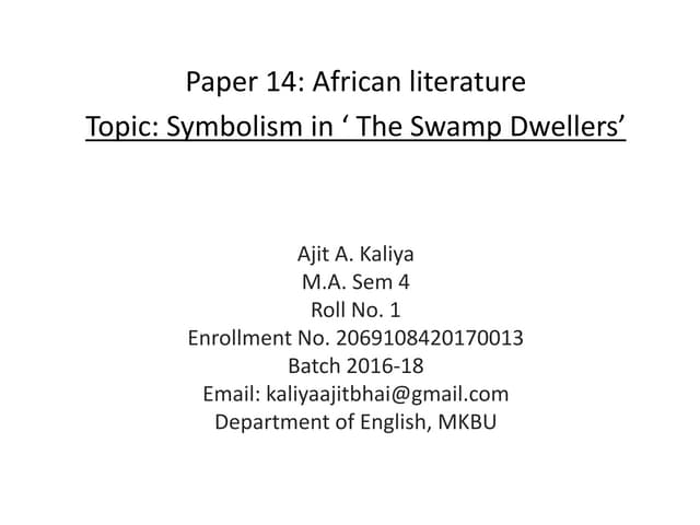 Igbo Culture and Society in 'Things Fall Apart.' | PPTX
