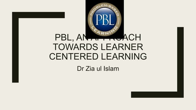 Problem based learning | PPT