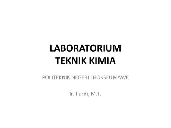Sop laboratorium masa pandemi covid | PDF