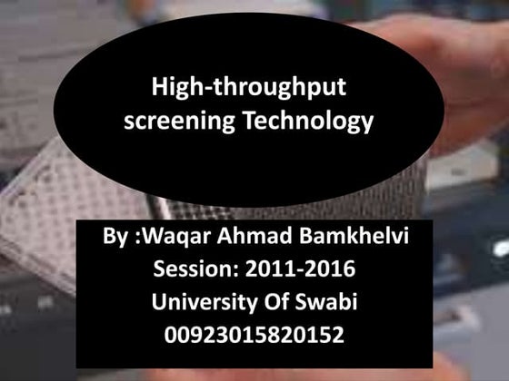 High Throughput Screening | PPT