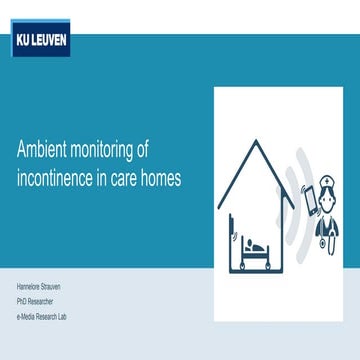 Ambient monitoring of incontinence in care homes | PDF