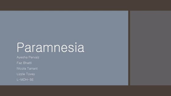 Step outline for film opening of The Possession | PPT