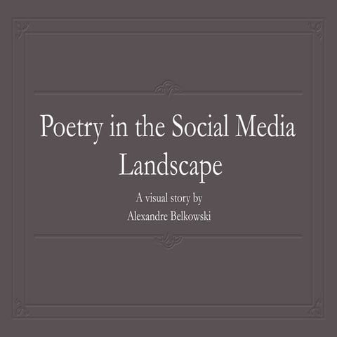 Poetry in the Social Media Landscape | PPT