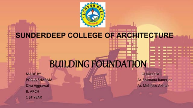 Structural system of Buildings(sub-structure+ super structure) | PPTX