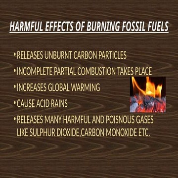 class VII science ppt on fossil fuels features | PPTX