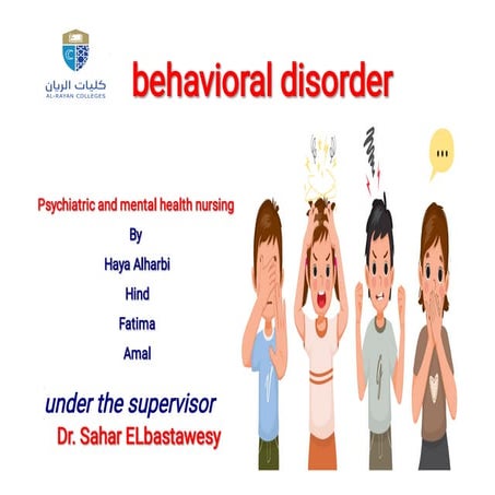Types of Behavioural Problems Symptoms, Causes and.pptx