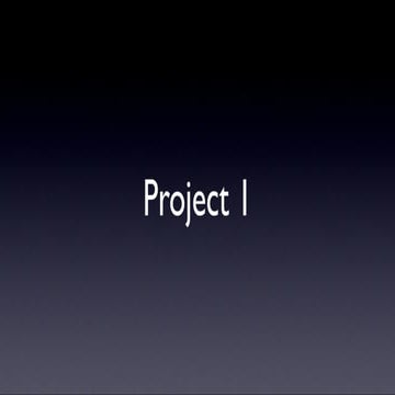 Project 1 | PPT