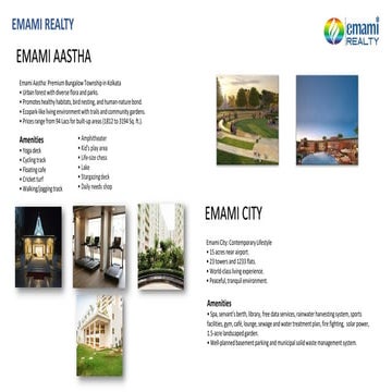Emami Realty New joiner induction presentation | PPT | Free Download