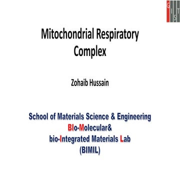 Mitochondrial Respiratory Complex | PPTX
