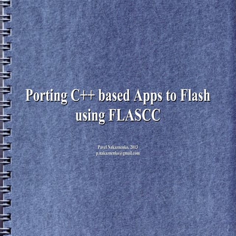 Porting C Apps To Flascc Ppt Programming Languages Computing