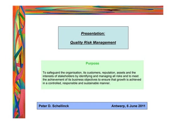 Introduction to risk management | PPT | Business Accounting & Finance ...