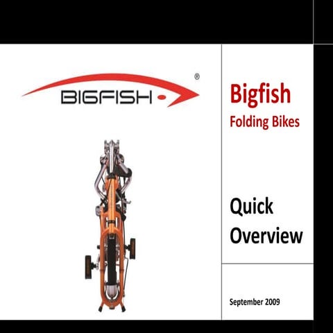 Bigfish folding bike - Quick Overview - 2009 | PPTX