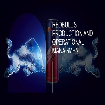 production and operation management PPT on redbull | PPTX
