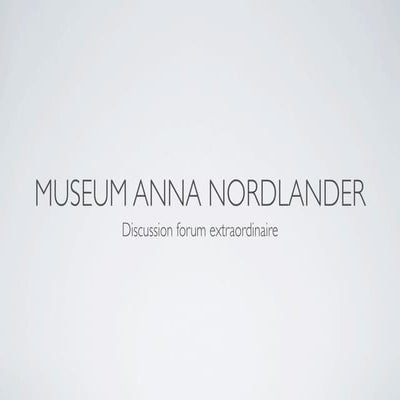 Web Concept for Museum Anna Norlander | PPT