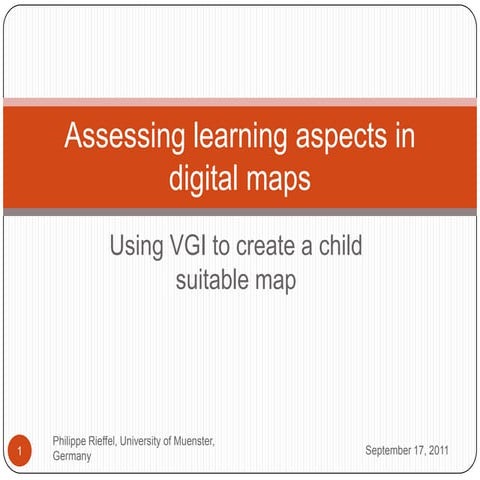 Using VGI to create child suitable maps | PPTX