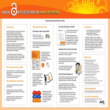 Open Access Week and Beyond (OLA Super Conference) | PPT