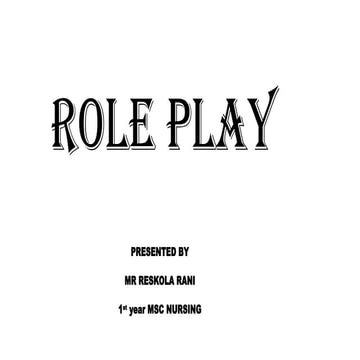PresentationROLE PLAY.pptx method of teaching | PPTX