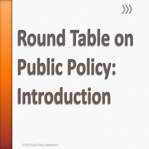 Presentation round table intro | PPT