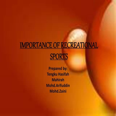 GLOBAL PERSPECTIVE CAMBRIDGE IGCSE: SPORT AND RECREATION | PPTX
