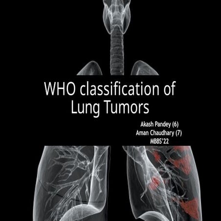 Who classification of lung tumors by Akash | PPTX
