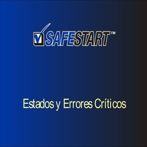 Presentation Safe Start Ppt