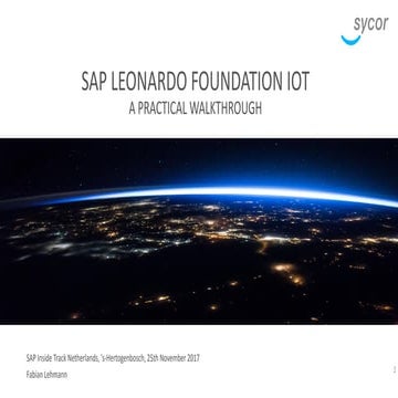 SAP LEONARDO SAP LEONARDO the digital digital innovation innovation ...