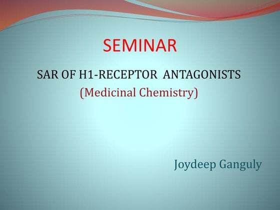 SAR and Synthesis of adrenergic blockers | PPT