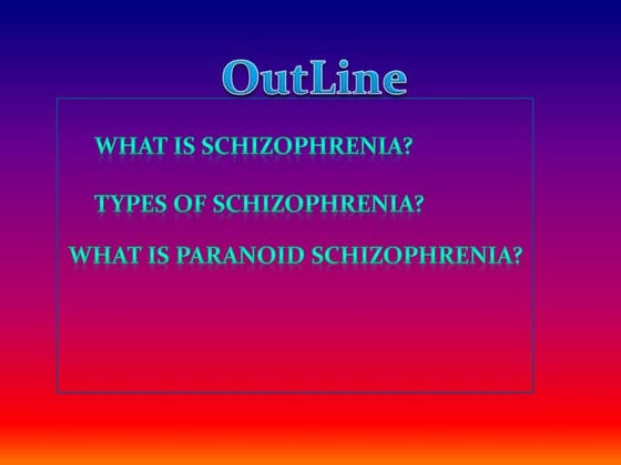 Schizophrenia | PPT