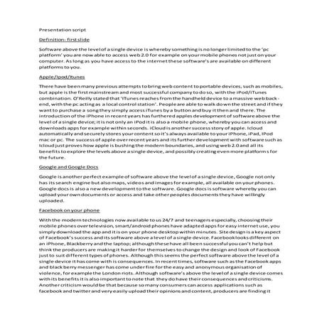 Presentation script | DOCX