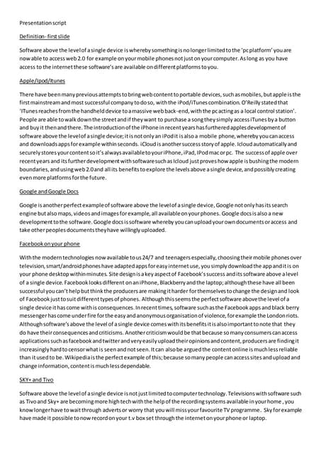 Presentation script | DOCX