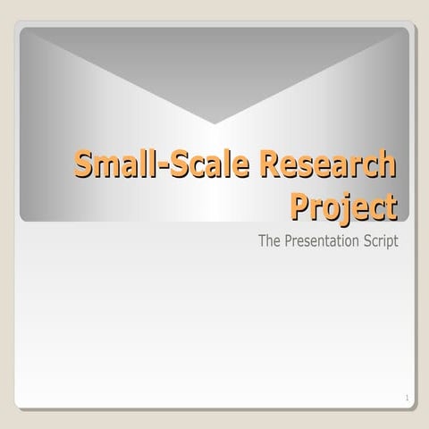 Presentation script | PPT