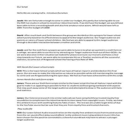 Presentation script | DOCX