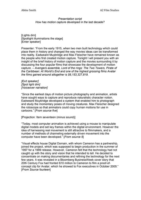 Example script for presenter | PDF | Resume Writing and Advice | Job Search