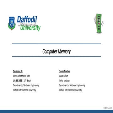 Computer Memory | PDF