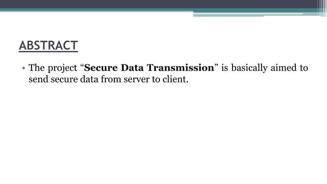 Presentation Secure Transmission Part 1pptx