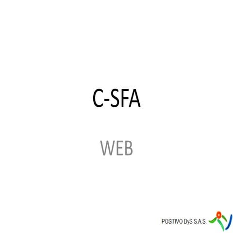 Presentation C-SFA web | PPTX