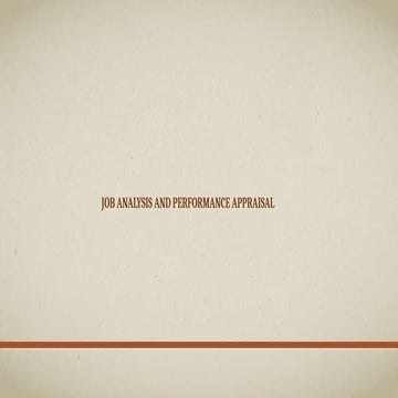 Presentation Job analysis pptx Human resource management | PPT