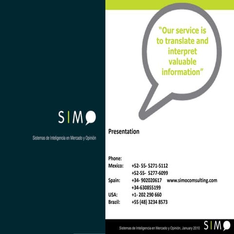 Presentation Simo English | PPT