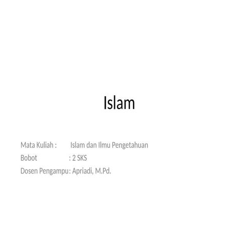 Presentation SKB Islam kehidupan keberilmuan.ppt