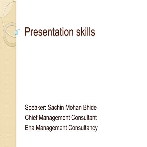 Presentation skills | PPT