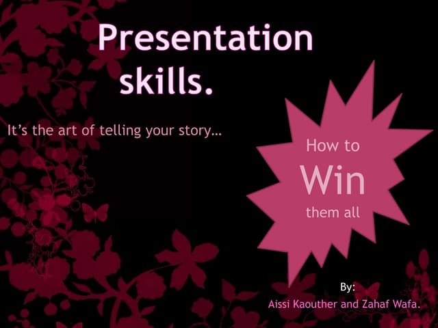 seven points to remember for successful presentation. | PPTX