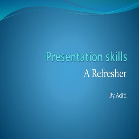Presentation skills | PPTX