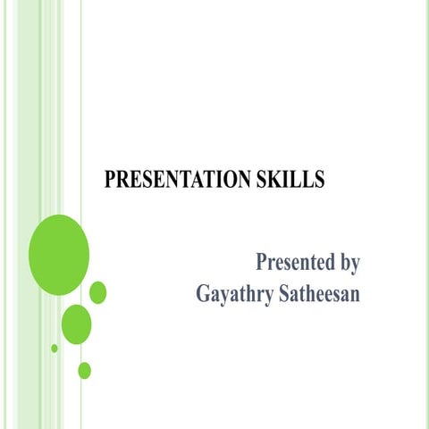 Effective presentation skills | PPT