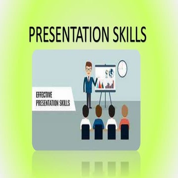 Effective Presentation Skills
